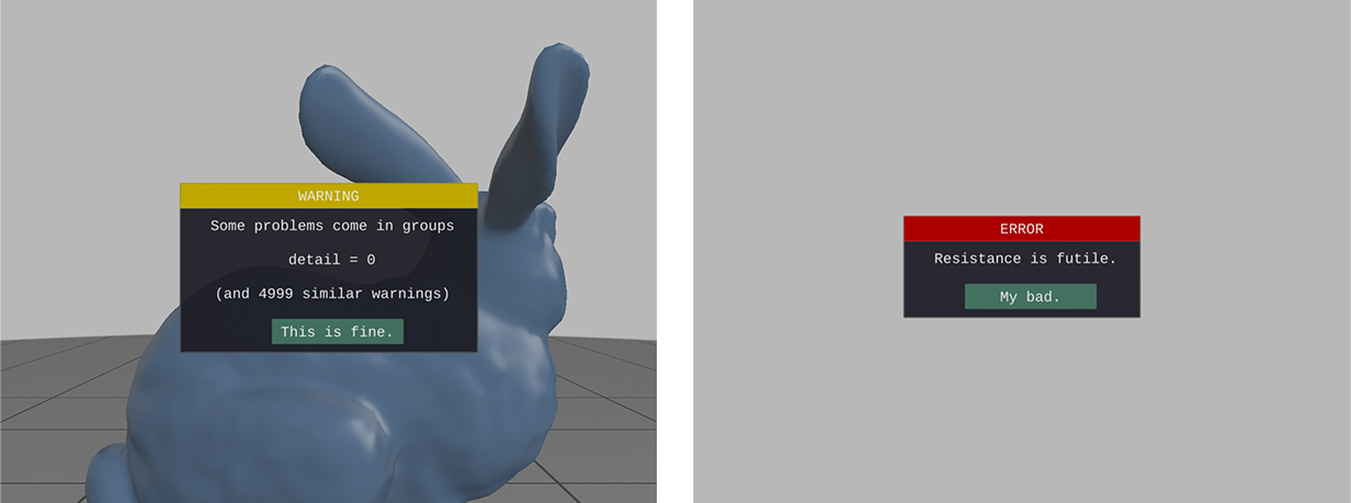Messages Polyscope Python